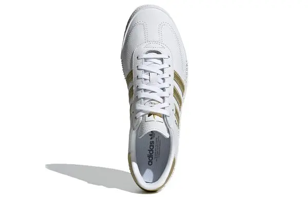 Adidas Sambarose Sneakers In Metallic Gold - White