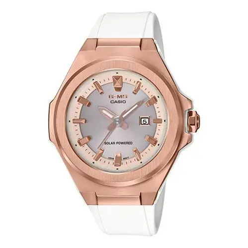 Casio Baby-g White Copper Solar Powered Watch - Whitegold