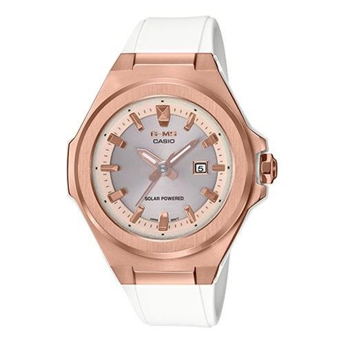 Casio Baby-g White Copper Solar Powered Watch - Whitegold