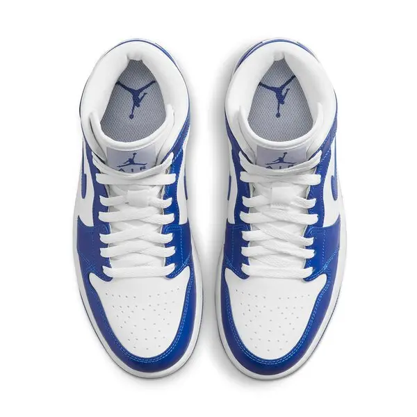 JORDAN 1 Mid Sneakers - White/hyper Royal
