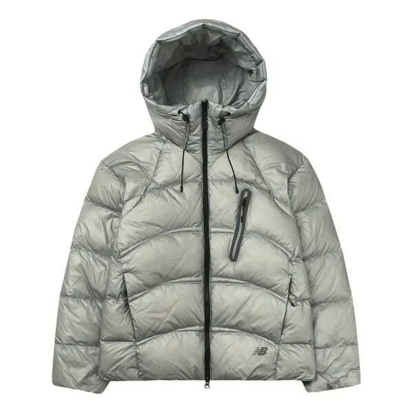 NEW BALANCE Flying 77 Superlight Hooded Down Jacket - Light Gray