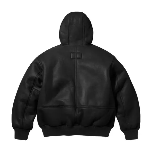 Supreme Fw25 X Schott Shearling Hooded Work Jacket