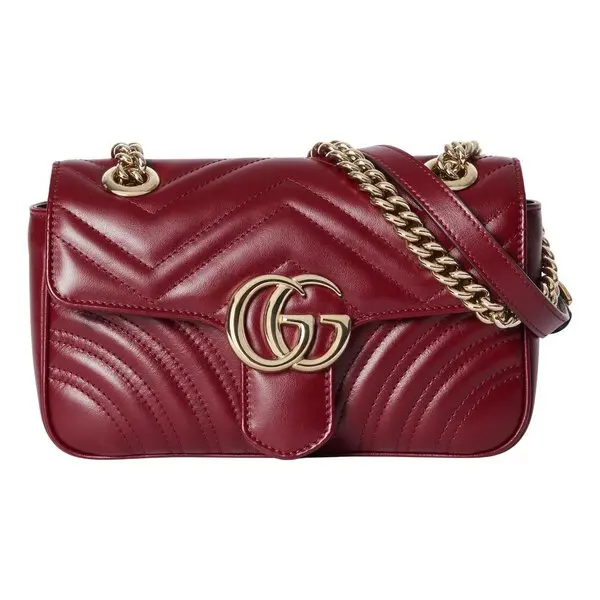 Gucci Gg Marmont Mini Shoulder Bag - Rosso Ancora