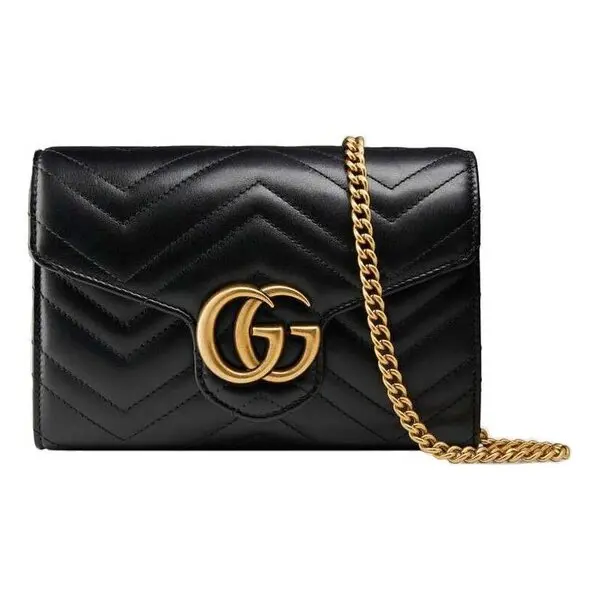 Gucci Gg Marmont Matelasse Mini Bag - Black