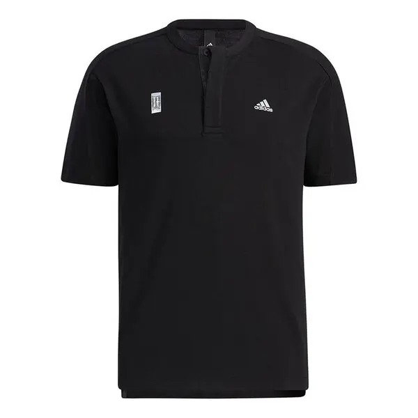 Adidas Wj T Henly Sports Casual Short Sleeve - Black