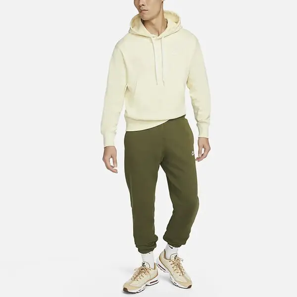 Nike Embroidered Logo Hooded Casual Sports Sweatshirt - Default Color