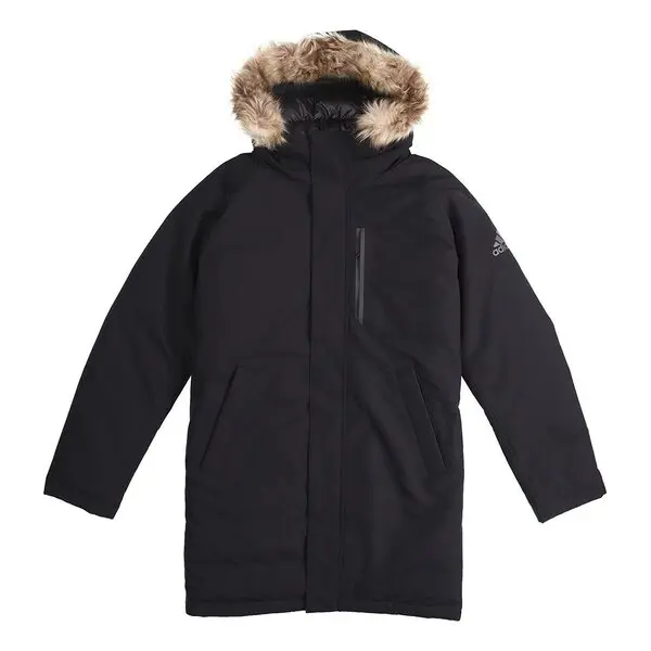 Adidas Utility Down Parka With Hood - Black