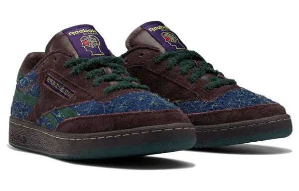 REEBOK X Brain Dead Club C Revenge Sneakers - Blue/brown