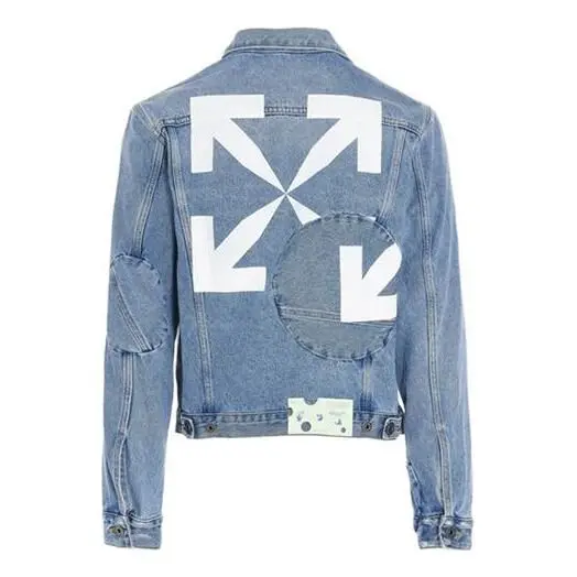 Off-White Arrow Twist Denim Jacket - Blue