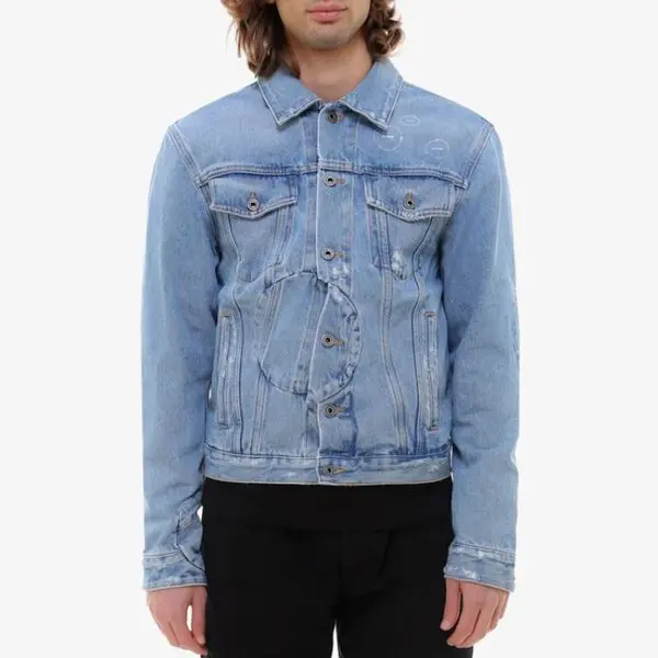 Off-White Arrow Twist Denim Jacket