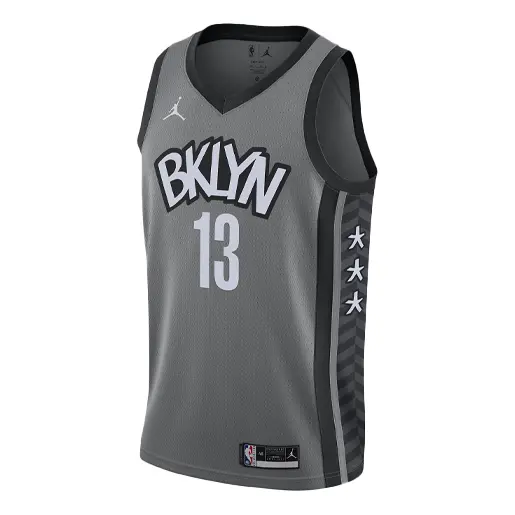 JORDAN Nba Brooklyn Nets James Harden Retro Jersey - Grey