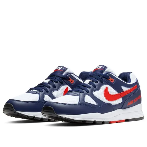 Nike Span Ii "blue Void" Sneakers - White/blue/red