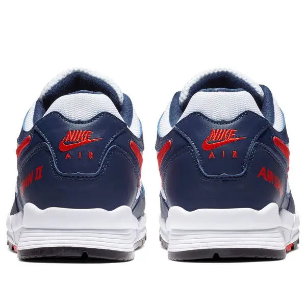 Nike Span Ii "blue Void" Sneakers - White/blue/red
