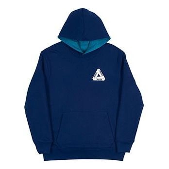 PALACE Reverso Hood Triangle Large Logo Hoodie - Blue