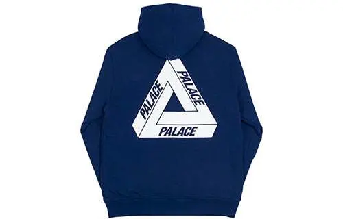 PALACE Reverso Hood Triangle Large Logo Hoodie - Blue