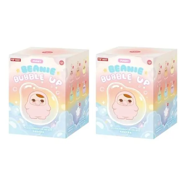 POP MART Pucky Beanie Bubble Up Plush Pendant Blind Boxes - Multi-color