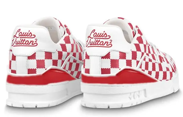 LOUIS VUITTON X Nigo Trainers 'red White Plaid