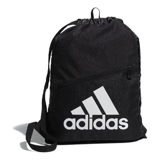 Adidas Training Sports Drawstring Bag With Large Logo - Black