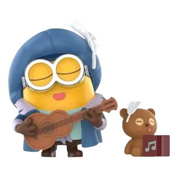 POP MART Minions Bedtime Stories Bob And Tim Figures Medieval Songs - Multi-color