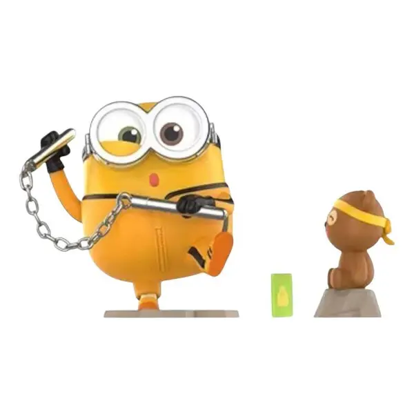 POP MART Minions Bedtime Stories Bob And Tim "martial Art Legend" Figure - Multi-color