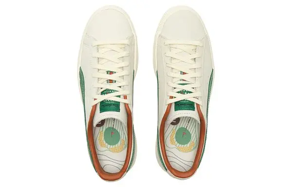 PUMA Clyde Fg Low Top Sneakers - White/green