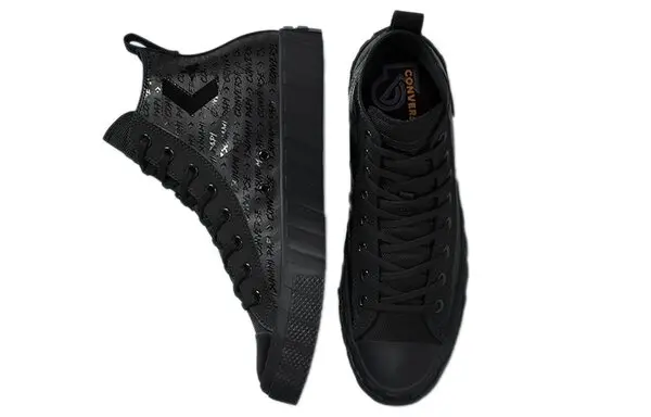 CONVERSE Unt1tl3d High Top "chase The Drip" Sneakers - Black