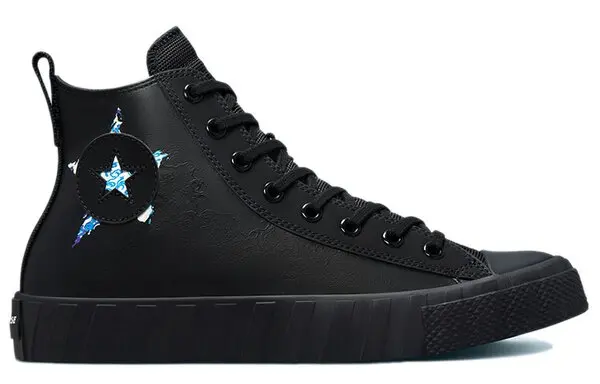 CONVERSE Unt1tl3d High Top "chase The Drip" Sneakers - Black