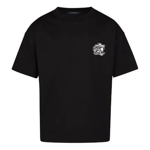 LOUIS VUITTON Non-shoes Smoke Print Crew Neck For - Black