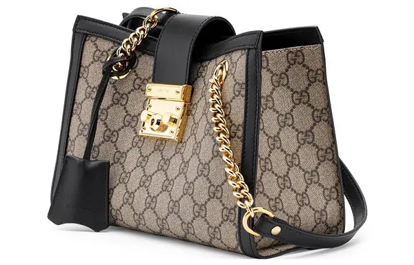 Gucci Padlock Small Gg Shoulder Bag - Beige/black