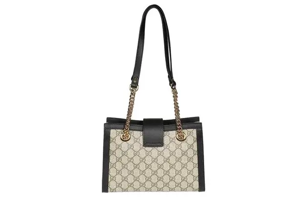 Gucci Padlock Small Gg Shoulder Bag - Beige/black