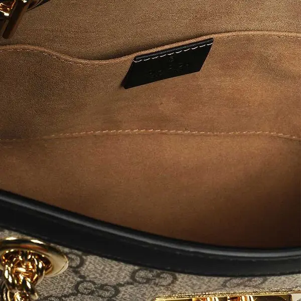 Gucci Padlock Small Gg Shoulder Bag - Beige/black