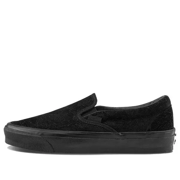 VANS Og Classic Slip-on Lx Velvet Embroidery Leopard - Black