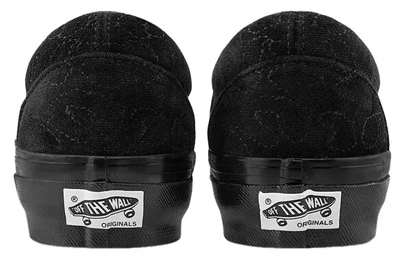 VANS Og Classic Slip-on Lx Velvet Embroidery Leopard - Black