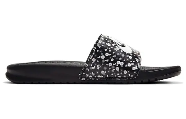 Nike Benassi Jdi Floral Slide Sandals - Black