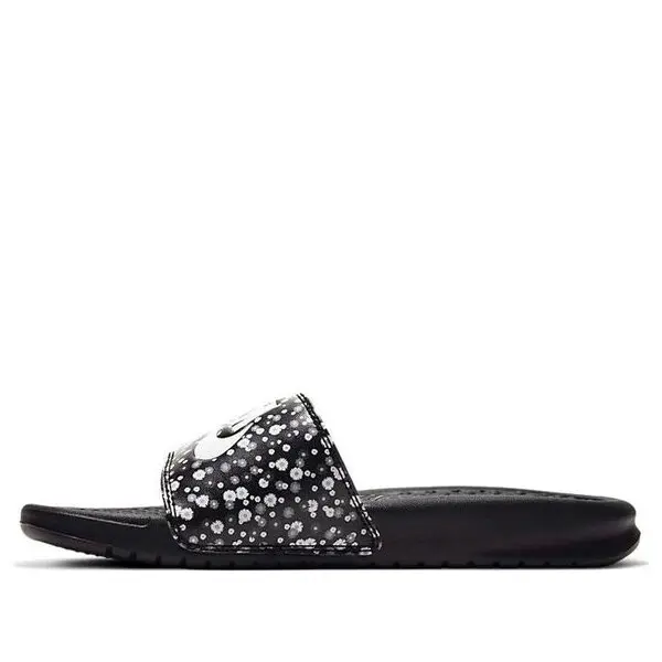 Nike Benassi Jdi Floral Slide Sandals - Black