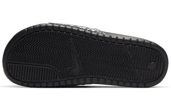 Nike Benassi Jdi Floral Slide Sandals - Black