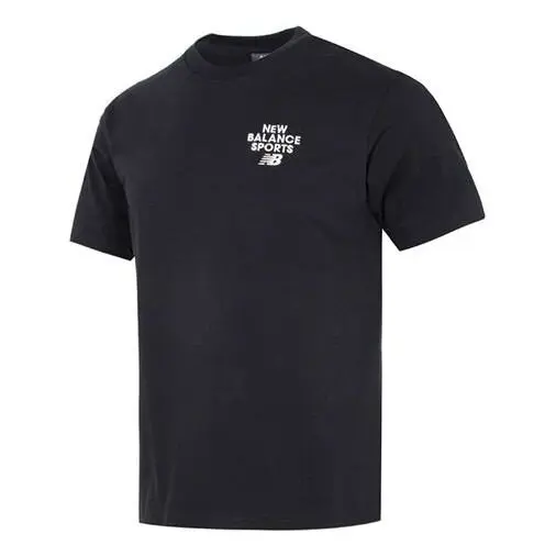 NEW BALANCE Logo Print T-shirt - Black/white