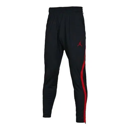 JORDAN 23 Alpha Dri-fit Training Slim Fit Sports Pants/trousers/joggers Black Red - Blackred