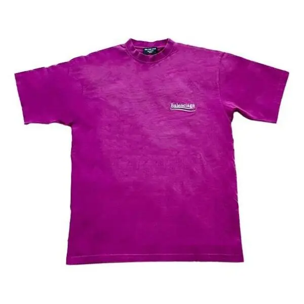 Balenciaga Political Campaign T-shirt Large Fit - Dark Fuchsia