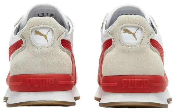 PUMA R78 Wind Nylon Sneakers - White/beige/red
