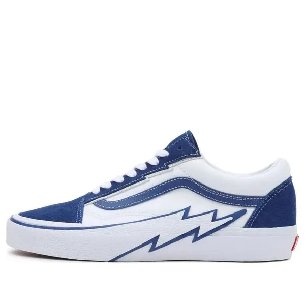 VANS Old Skool 2-tone Bolt Low Top Sneakers - White/blue