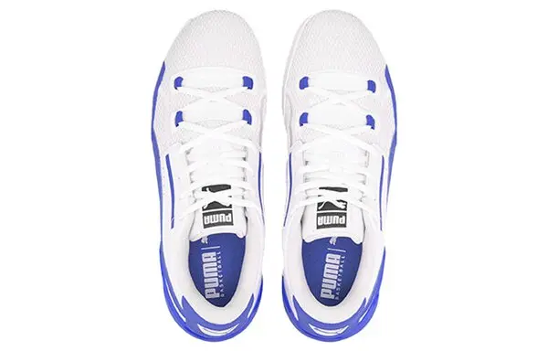 PUMA Clyde Hardwood Team Low Top Sneakers - White/blue