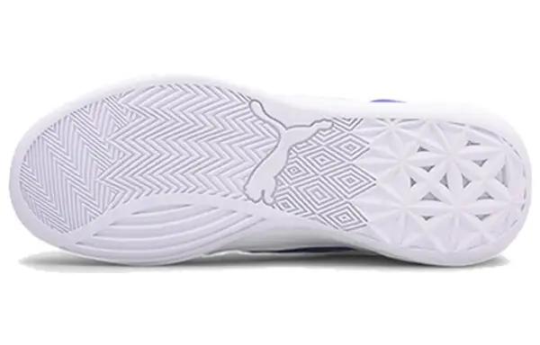 PUMA Clyde Hardwood Team Low Top Sneakers - White/blue
