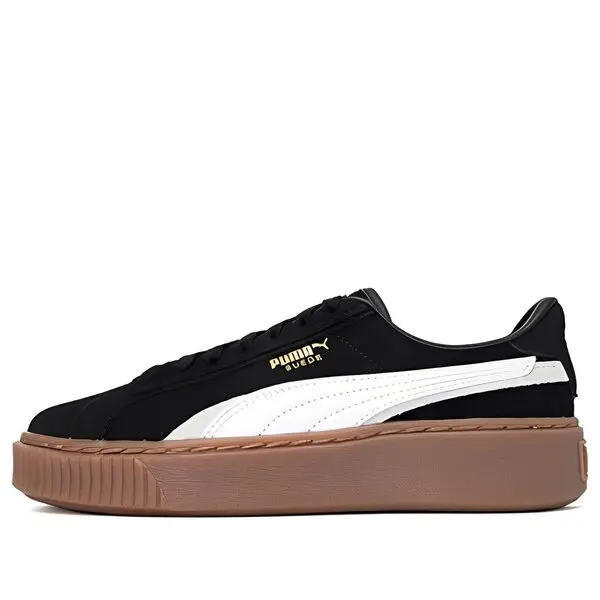 PUMA Platform Skate Shoes - Black/white/brown