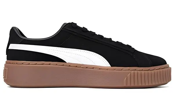 PUMA Platform Skate Shoes - Black/white/brown