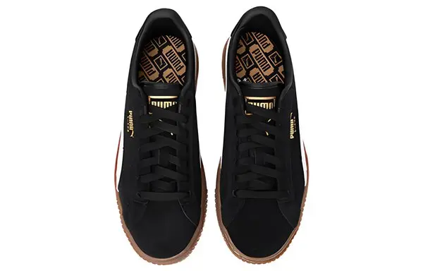 PUMA Platform Skate Shoes - Black/white/brown