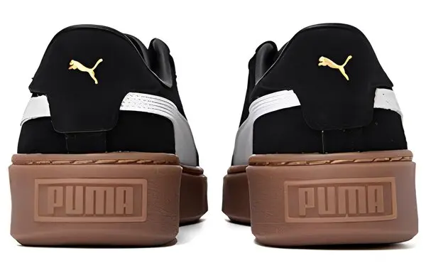 PUMA Platform Skate Shoes - Black/white/brown