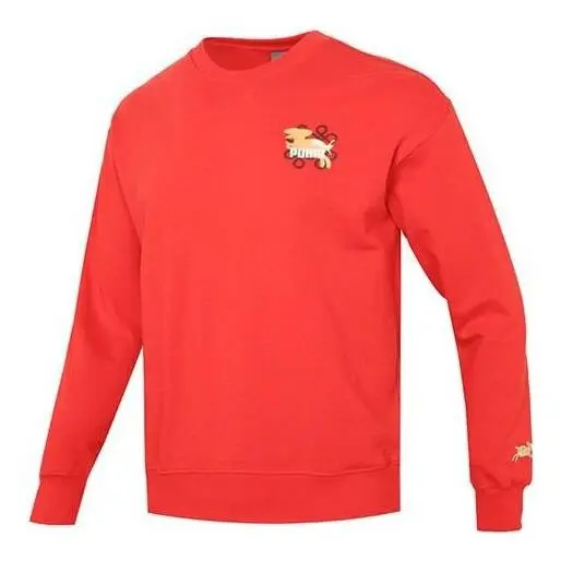 PUMA Graphic Logo Sweatshirt - Red