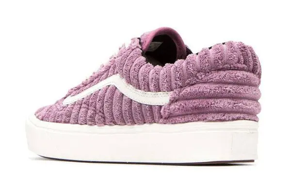 VANS Old Skool Comfy Cush Jumbo Corduroy Low Top Sneakers - Pink/blue