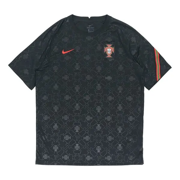Nike Portugal National Team Short Sleeve Jersey - Black/red